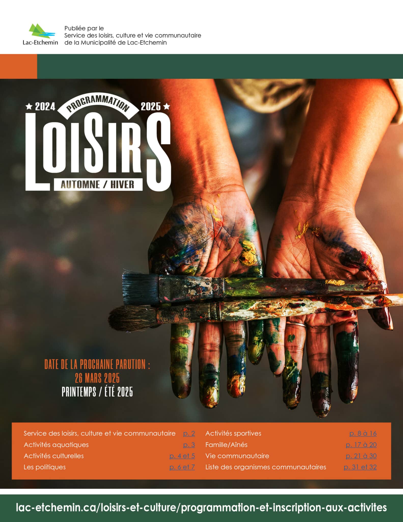 Programmation Loisirs automne/hiver 2024-2025 - Municipalité de Lac-Etchemin